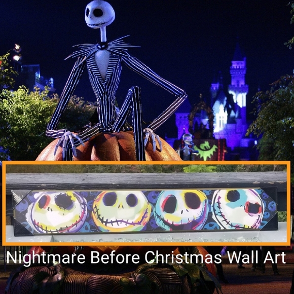 Disney | Art | Disneys Nightmare Before Christmas Wall Art | Poshmark